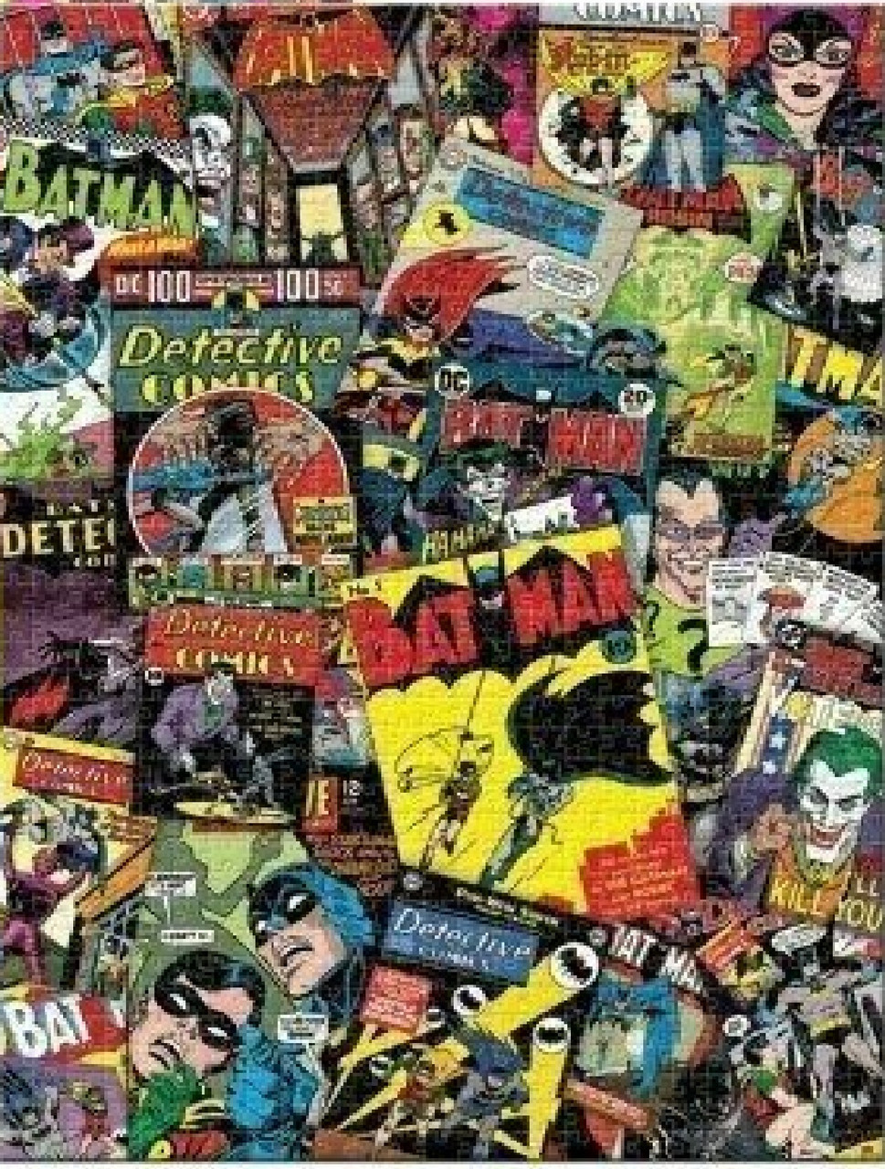 Batman Comic Covers Collage 1000 Piece Puzzle - RetroFestive.ca