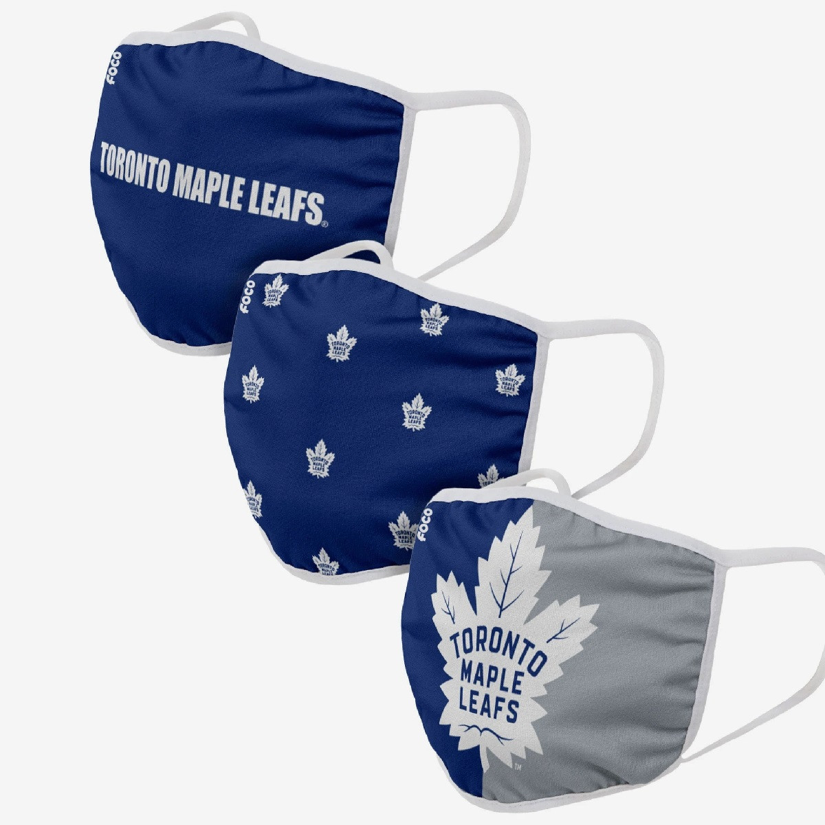 YOUTH Toronto Maple Leafs NHL 3-Pack Face Covers - RetroFestive.ca