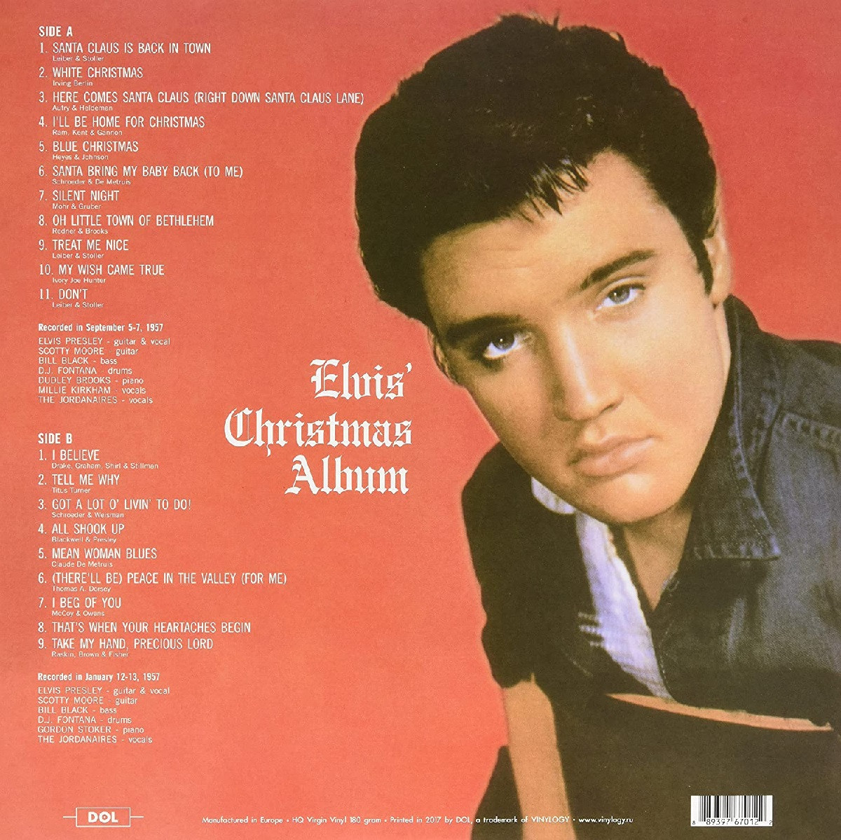 Elvis' Christmas Album LP Vinyl Record - RetroFestive.ca