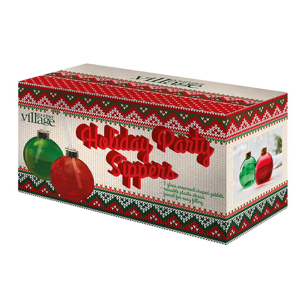 Glass Holiday Party Sippers Canada | RetroFestive.ca