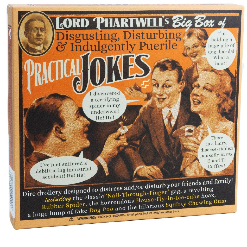 Lord Phartwell's Big Box of Practical Jokes - RetroFestive.ca