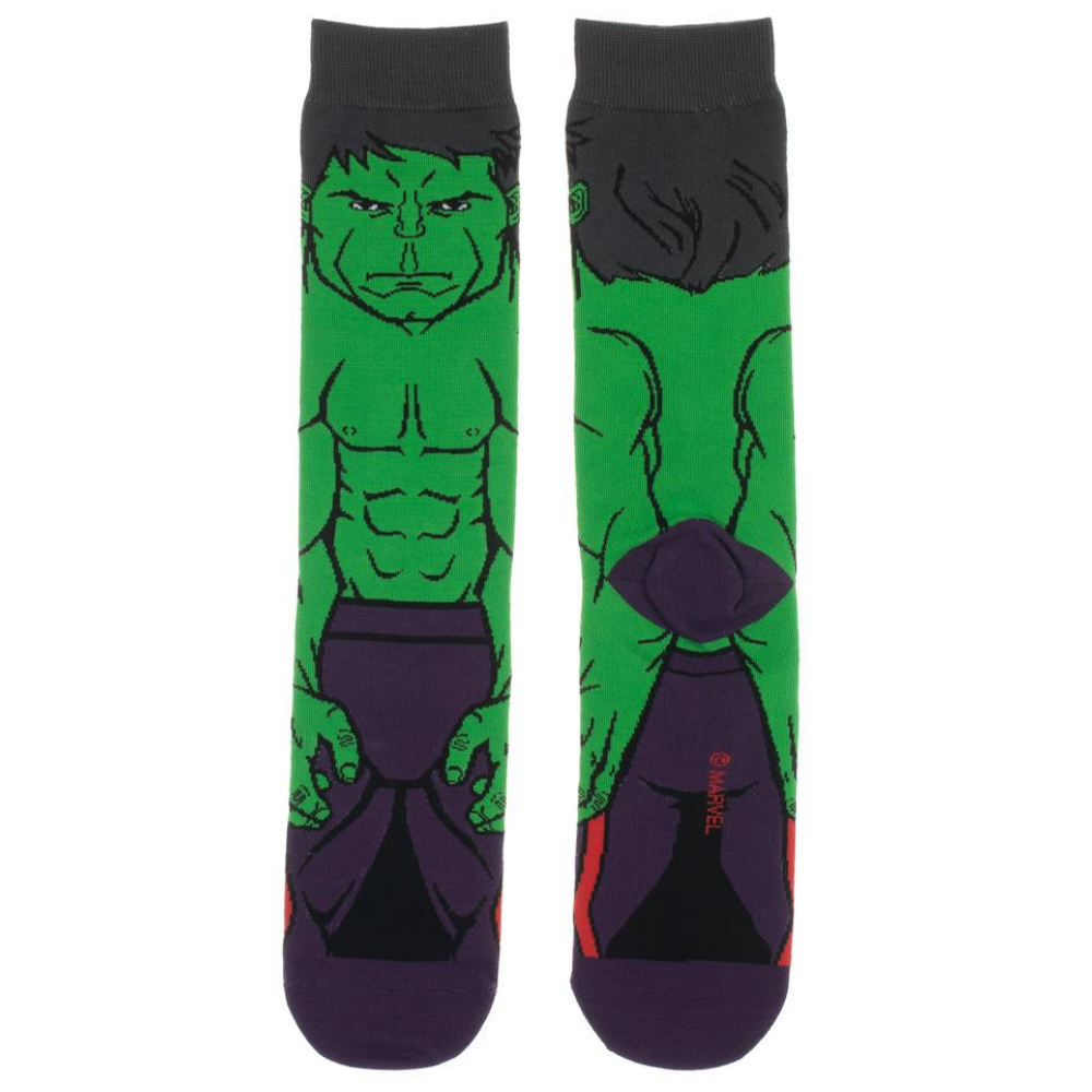 Marvel Hulk 360° Amigos Collection Socks by Bioworld - RetroFestive.ca