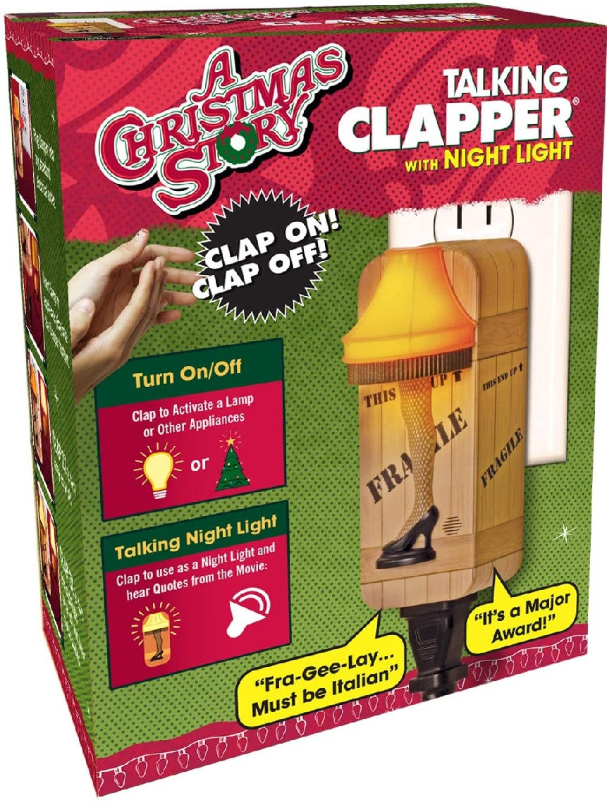 The Clapper: A Christmas Story Talking Leg Lamp Night Light ...