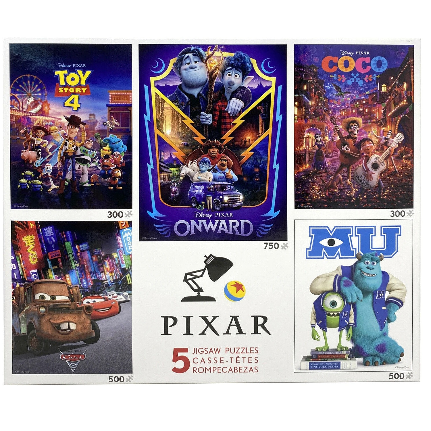Disney Pixar Five Puzzle Multi-Pack by Ceaco | RetroFestive.ca