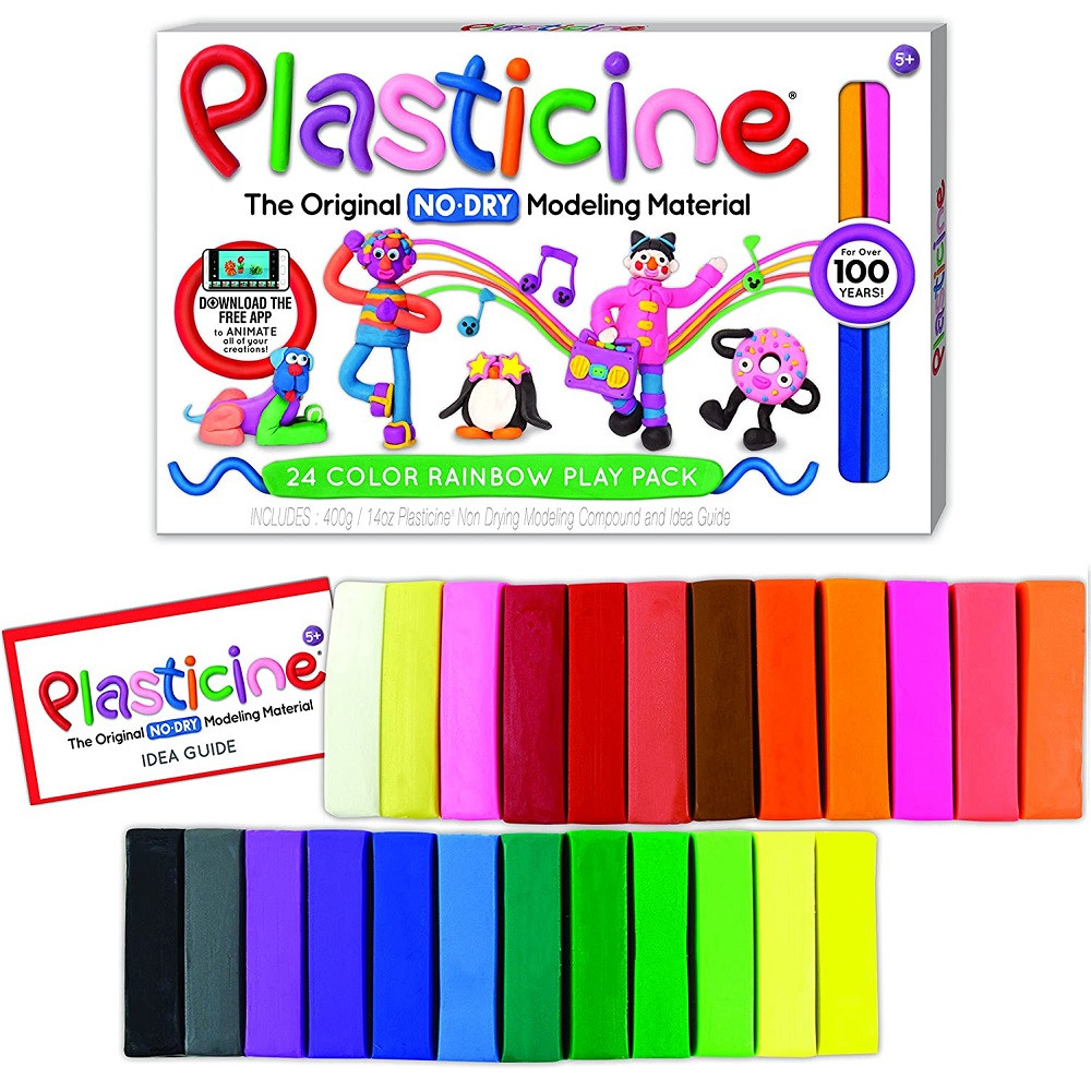 Plasticine 24 Colour Pack Canada | RetroFestive.ca