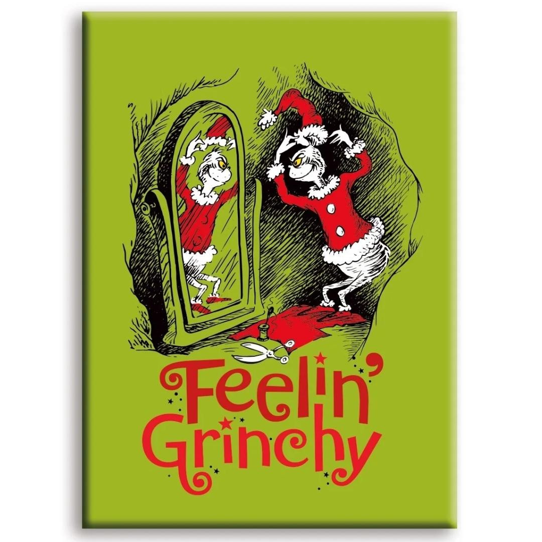 The Grinch Feelin' Grinchy Flat Magnet - RetroFestive.ca