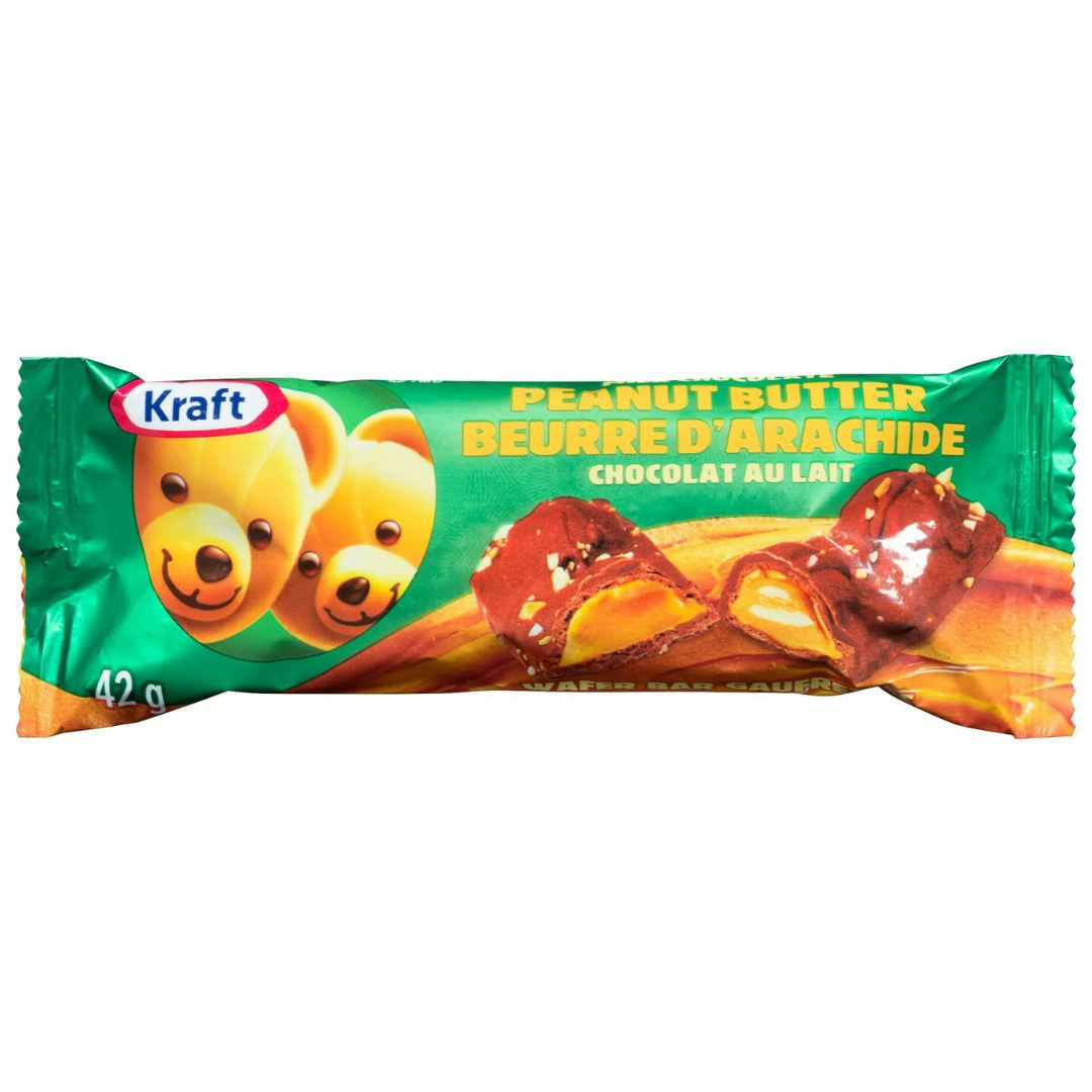 Kraft Peanut Butter Milk Chocolate Wafer Bar - RetroFestive.ca
