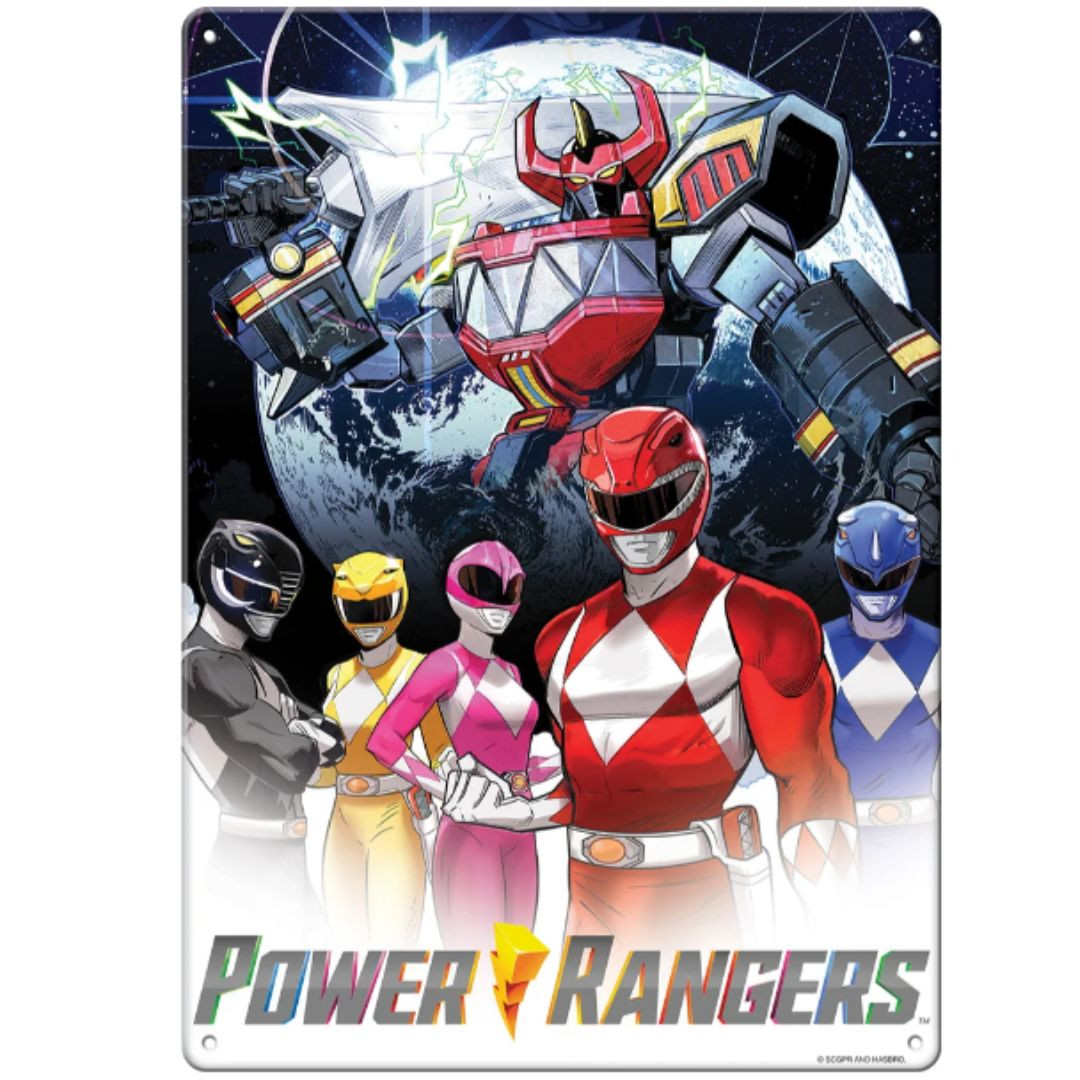 Power Rangers Group Metal Sign - RetroFestive.ca