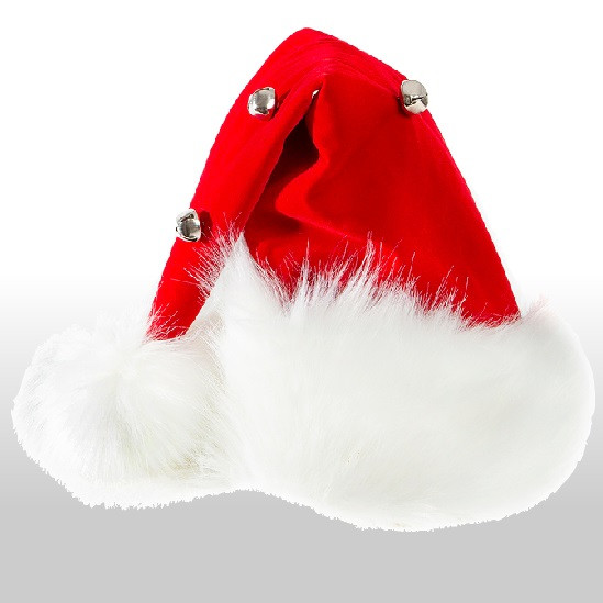Clark W. Griswold Deluxe Velvet Santa Hat with Bells | RetroFestive.ca