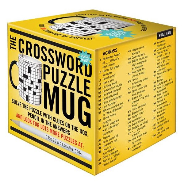 Crossword Puzzle Mug in Gift Box - RetroFestive.ca
