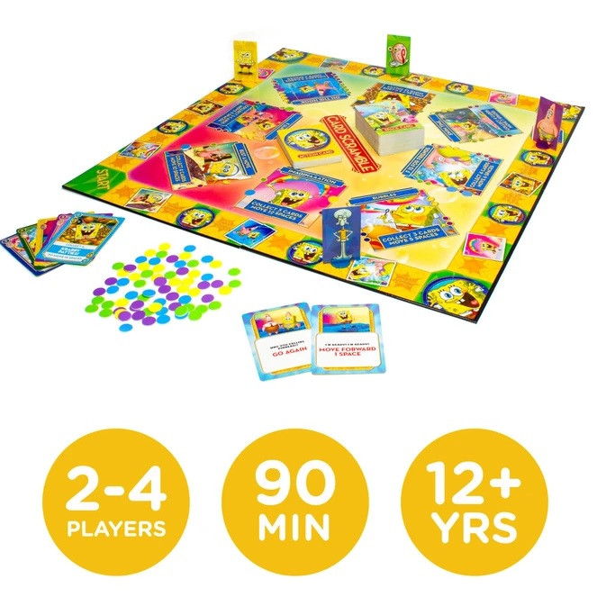 SpongeBob SquarePants Card Scramble Board Game Canada | RetroFestive.ca