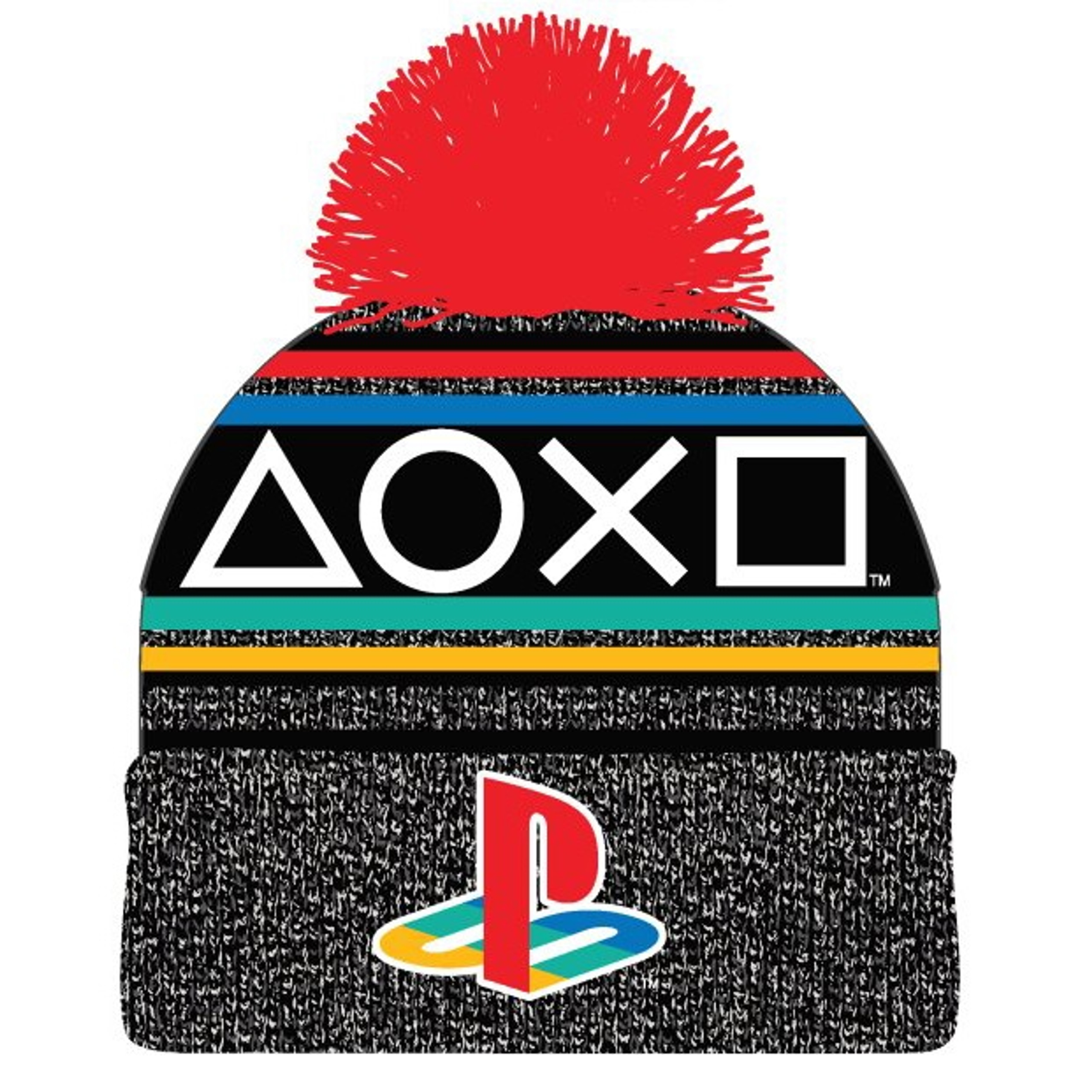 Sony PlayStation Retro Toque with Pom Pom Canada | RetroFestive.ca