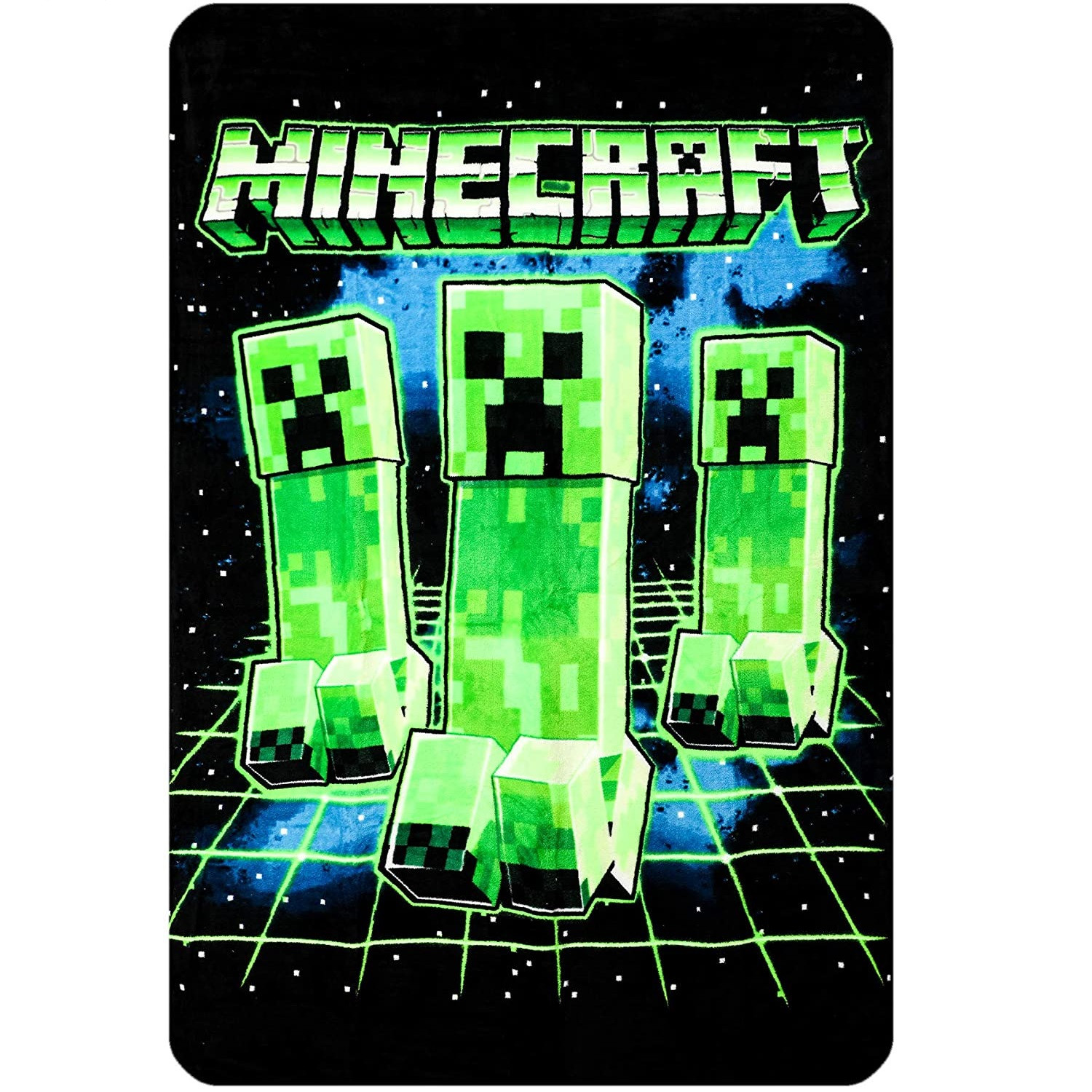 Minecraft Creepers Throw Blanket Canada | RetroFestive.ca