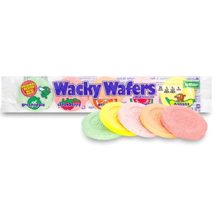 Wacky Wafers Flavoured Candy - Original Design - RetroFestive.ca