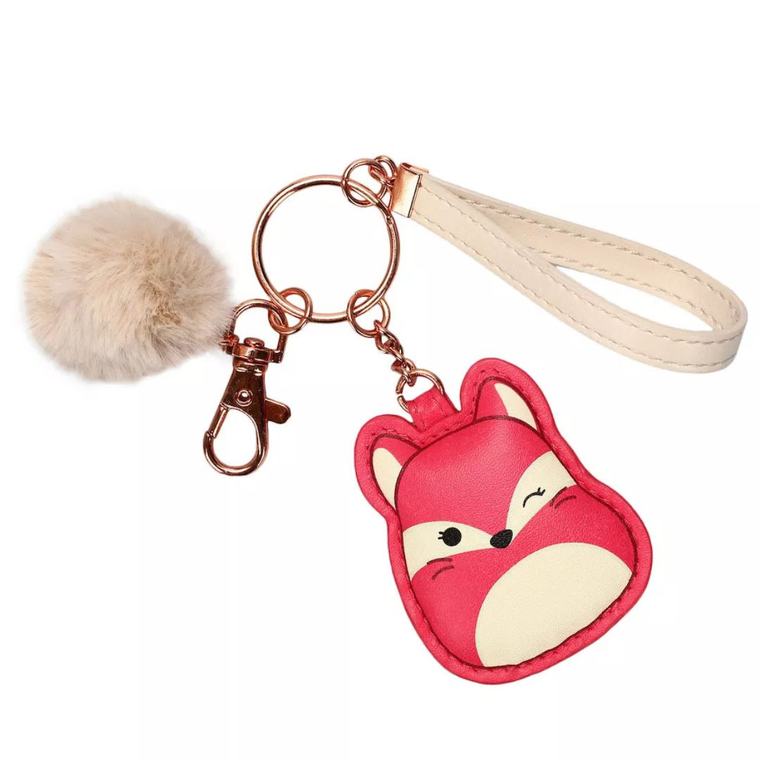 Squishmallows Fifi the Fox Pompom Puff Keychain - RetroFestive.ca