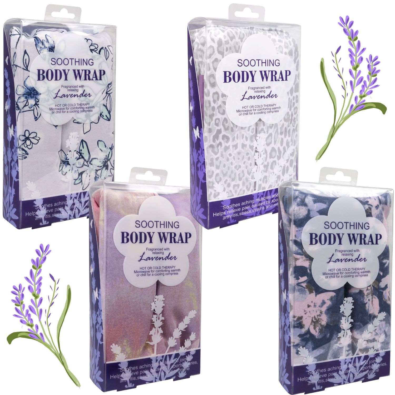 Lavender Scented Body Wraps - RetroFestive.ca