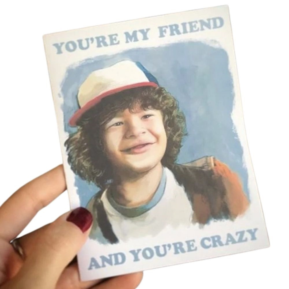 Stranger Things Dustin Greeting Card Canada | RetroFestive.ca
