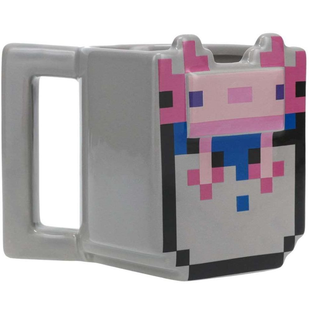 Axolotl Shaped Minecraft Mug - RetroFestive.ca