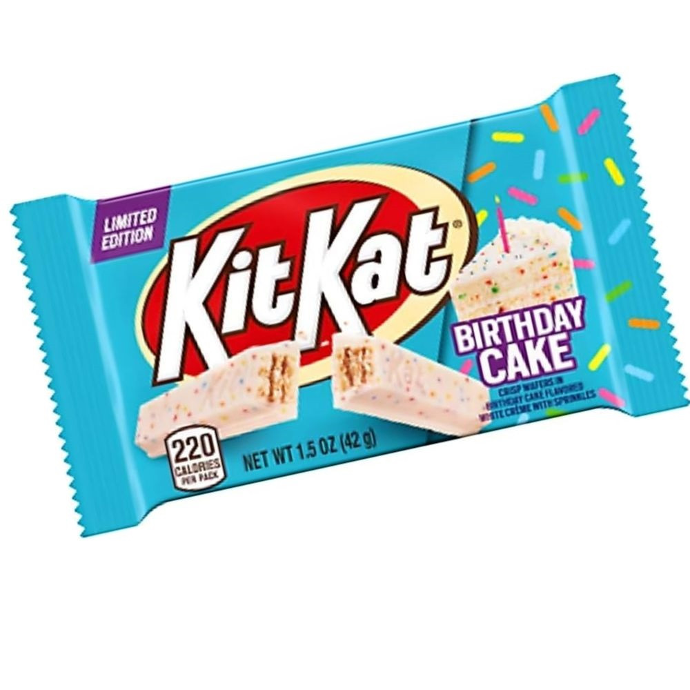 Kit Kat Birthday Cake Candy Bar - RetroFestive.ca