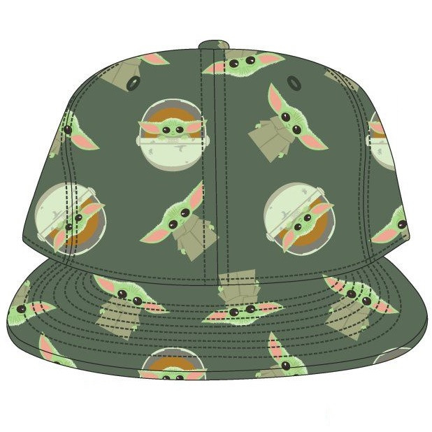 Star Wars The Mandalorian Grogu Adult Flatbill Cap - RetroFestive.ca