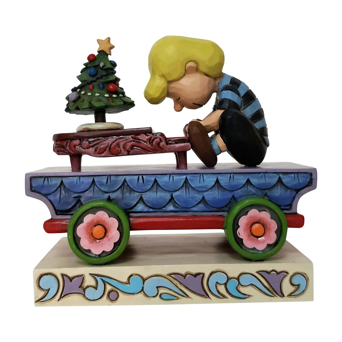 Schroeder Rail Car - Peanuts Christmas Train by Jim Shore - RetroFestive.ca