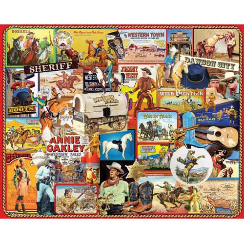 Cowboys by White Mountain Puzzles Canada | RetroFestive.ca