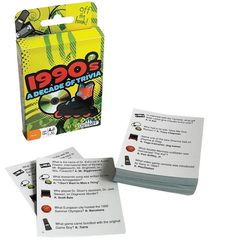1990s Decade of Trivia Card Game Canada | RetroFestive.ca