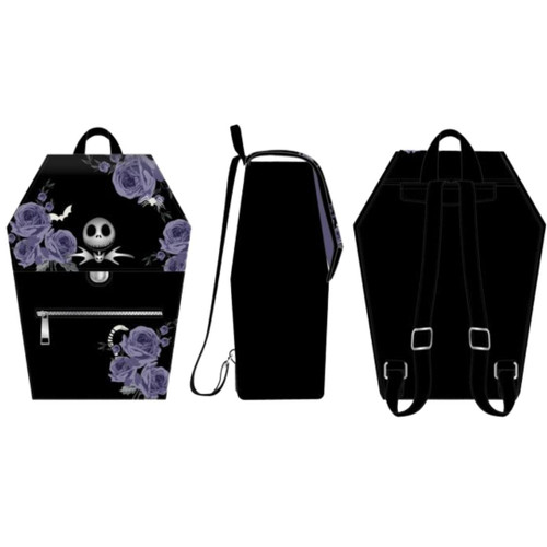 Nightmare Before Christmas Mini Coffin Shaped Backpack - RetroFestive.ca