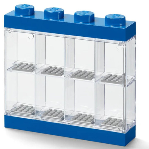 LEGO 8 Mini Figure Display Case-Blue - RetroFestive.ca