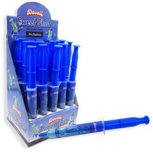 Doveli Sweet Shot Blue Raspberry Sour Liquid Candy - RetroFestive.ca