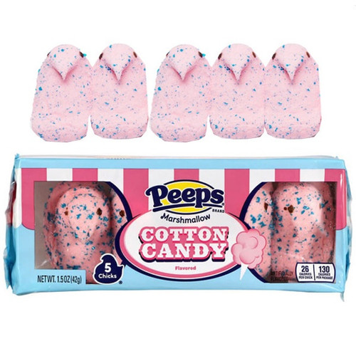 Cotton Candy Peeps Marshmallow Easter Chicks - 5-Pack - RetroFestive.ca