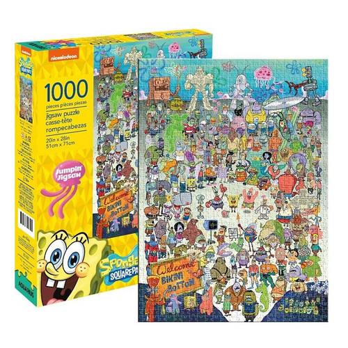 Spongebob Squarepants Cast 1000 Piece Puzzle - RetroFestive.ca