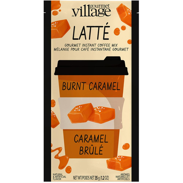 Burnt Caramel Latte Instant Coffee Packet By Gourmet Village ...