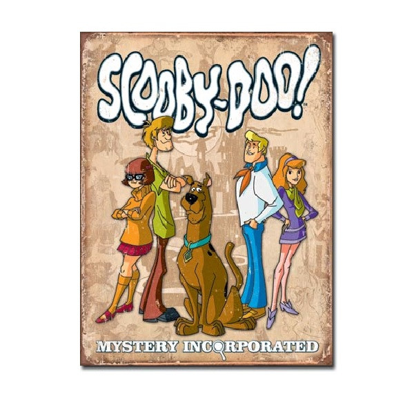 Scooby Doo Gang 16-Inch Tin Sign - RetroFestive.ca
