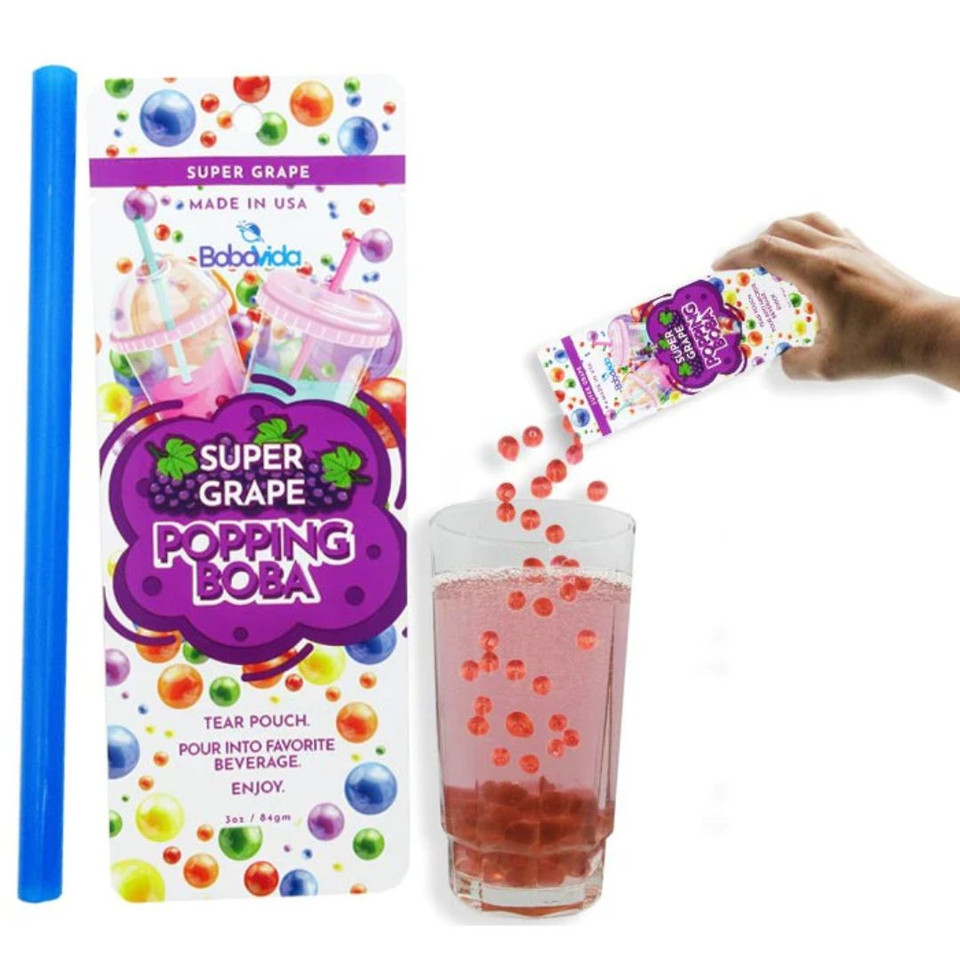 Popping Boba - Super Grape Edible Pearls - RetroFestive.ca