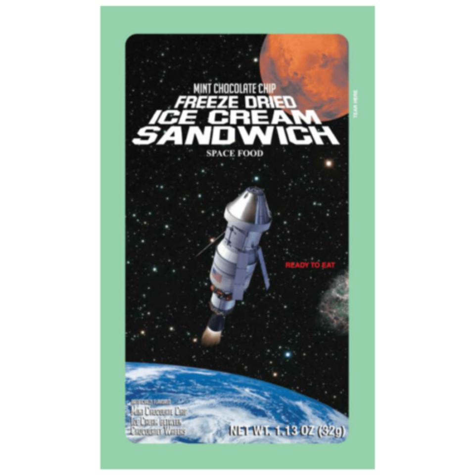 Astronaut Freeze Dried Ice Cream Sandwich Mint Chocolate Chip ...