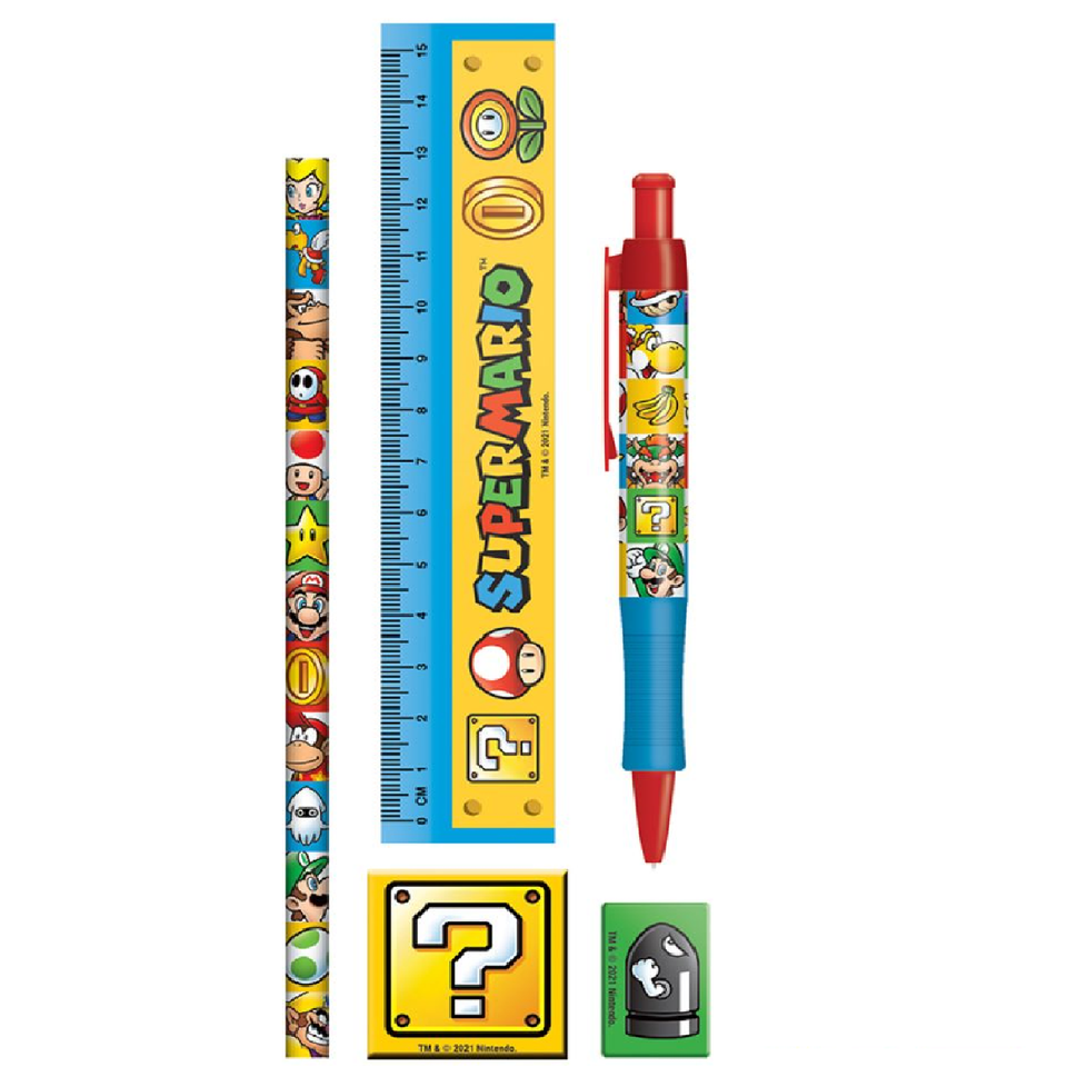 Super Mario Stationery Set - RetroFestive.ca