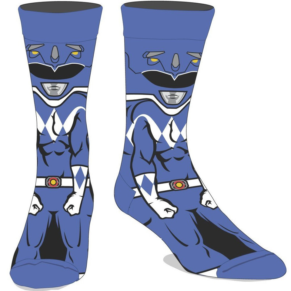Blue Power Ranger 360° Character Collection Socks by Bioworld ...
