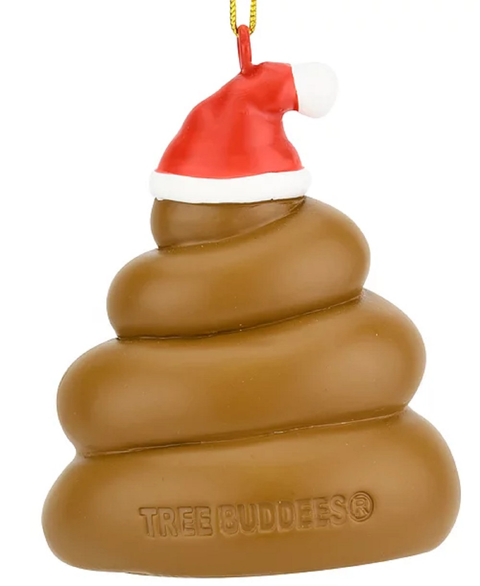 Santa Poop Emoji Ornament - RetroFestive.ca