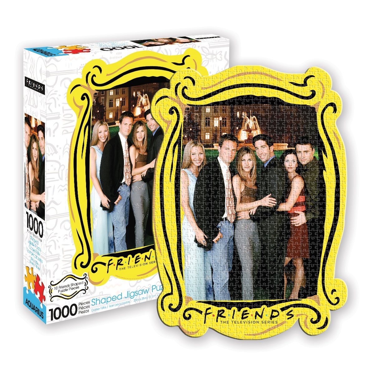 Friends Fountain 1000 Piece Shaped Puzzle by AQUARIUS | RetroFestive.ca