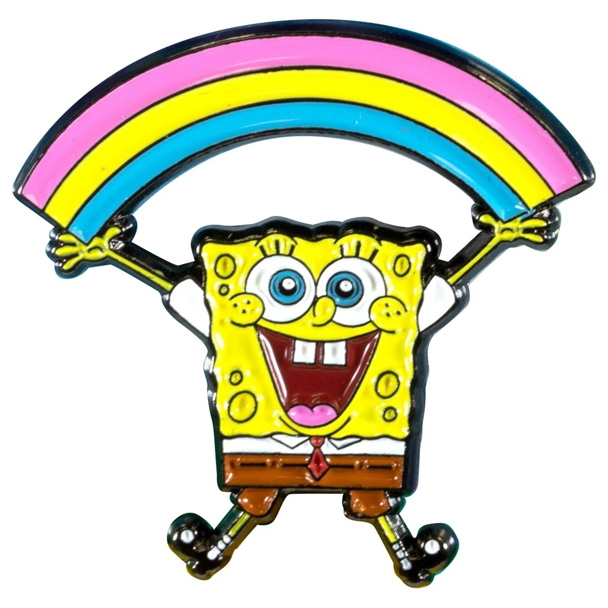 SpongeBob SquarePants Rainbow Enamel Pin Canada | RetroFestive.ca