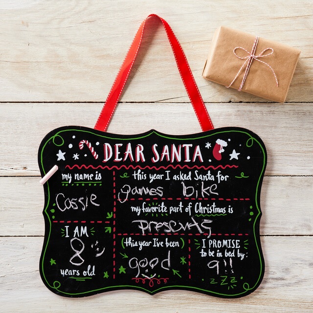 Dear Santa Chalk Board Canada | RetroFestive.ca