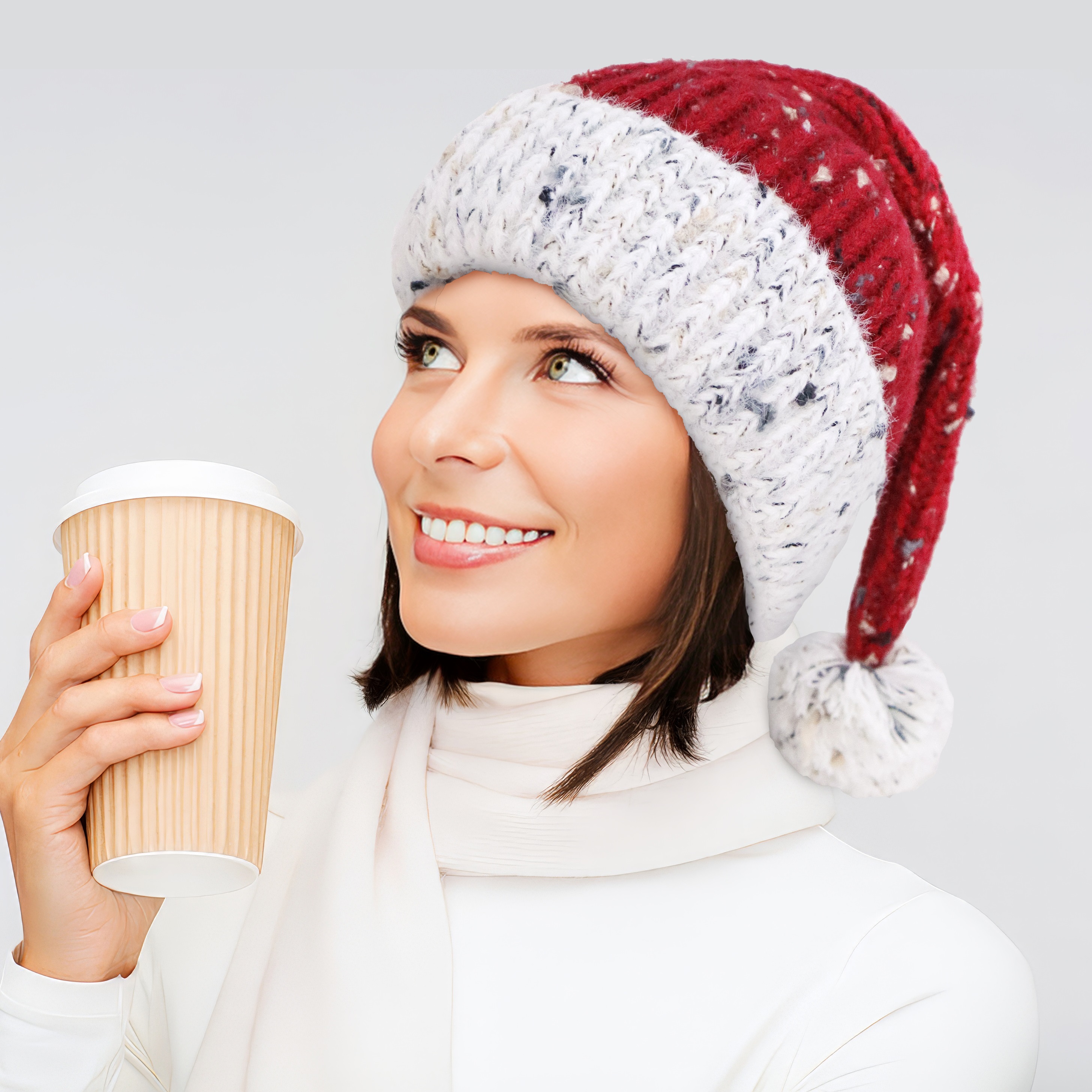 Santa Knit Confetti Stocking Cap Canada | RetroFestive.ca