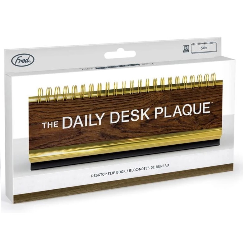 The Daily Desk Plaque Canada | RetroFestive.ca