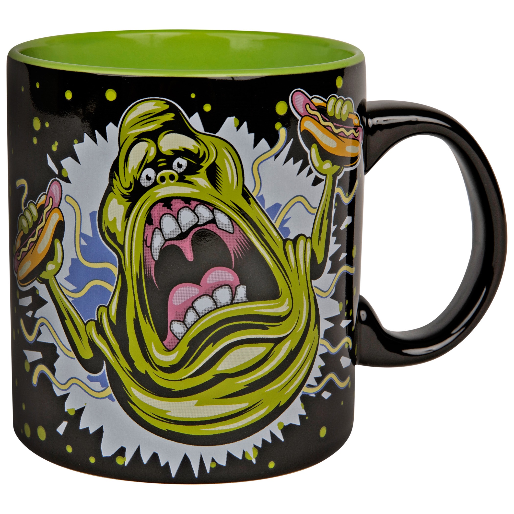 Ghostbusters Arcade Slimer Hotdogs Ceramic Mug Canada | RetroFestive.ca