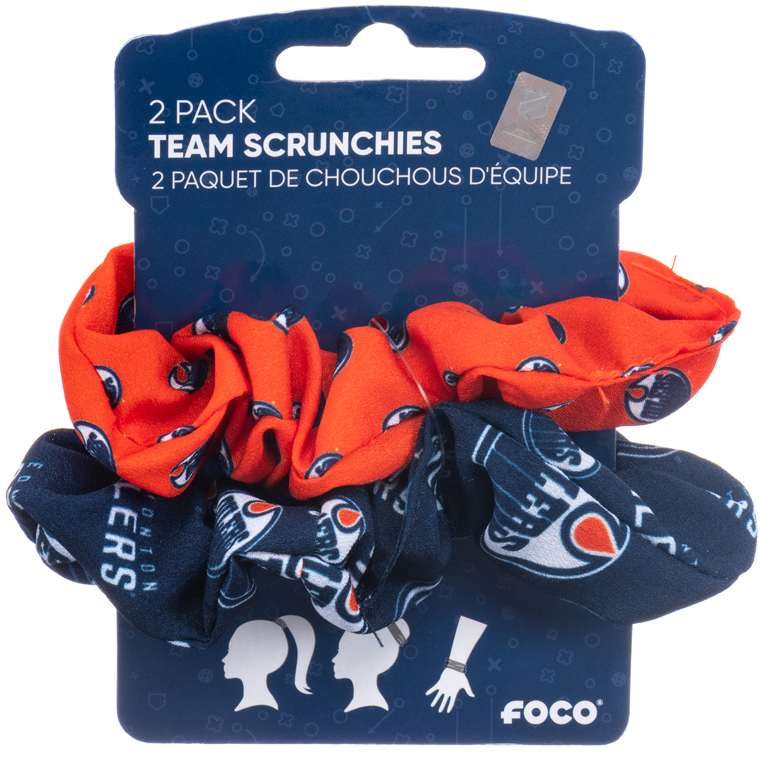 NHL Edmonton Oilers 2-Pack of Scrunchies Canada | RetroFestive.ca