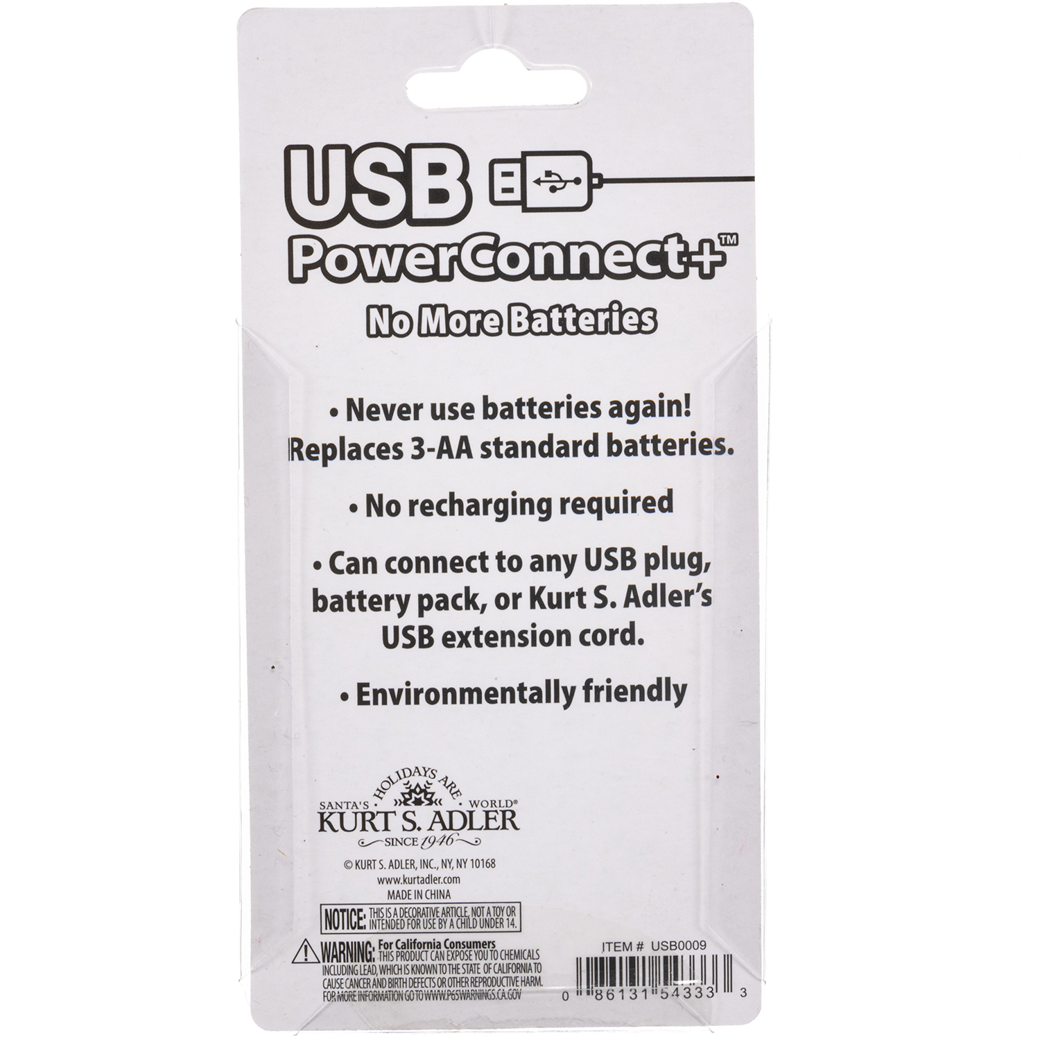 USB PowerConnect Converter Pack: Replaces 3 AA Batteries - RetroFestive.ca