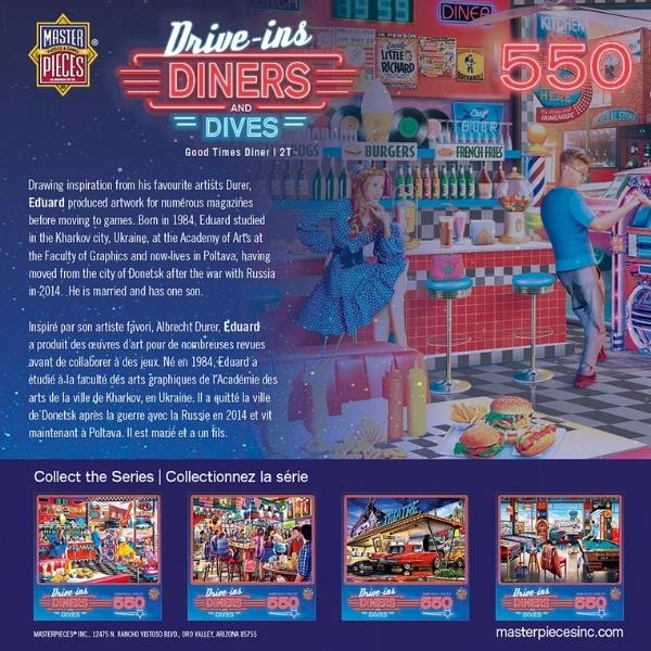 Good Times Diner 550pc Puzzle by MasterPieces - RetroFestive.ca