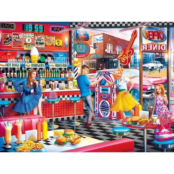 Good Times Diner 550pc Puzzle by MasterPieces - RetroFestive.ca