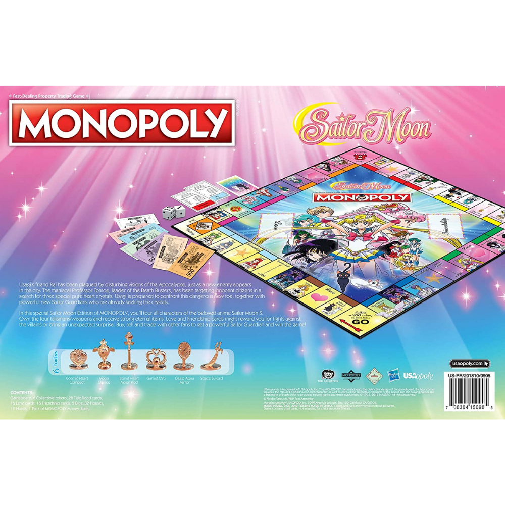 Sailor Moon Monopoly Canada | RetroFestive.ca